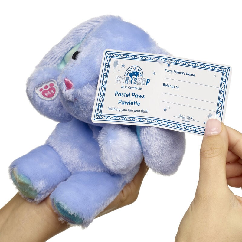 Mini Beans Pastel Paws Pawlette™ Bunny Soft Toy | Build-A-Bear®