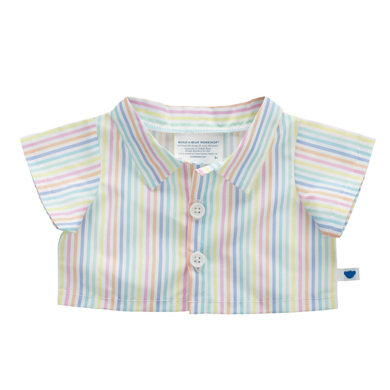 Spring Stripes Button Down Shirt for Soft Toys | Build-A-Bear®