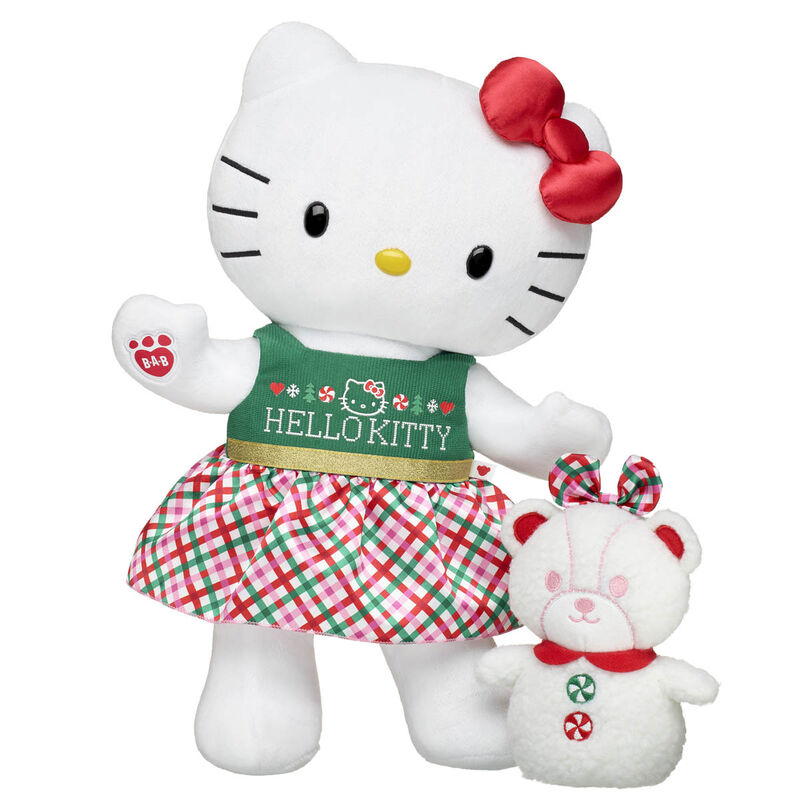 Red Bow Hello Kitty® and Snowy Tiny Chum Gift Set | Build-A-Bear®