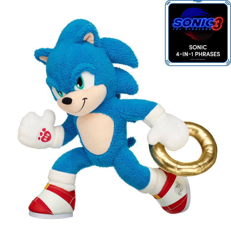 Sonic 3 Sonic Soft Toy Gift Set with Sound | Build-A-Bear®