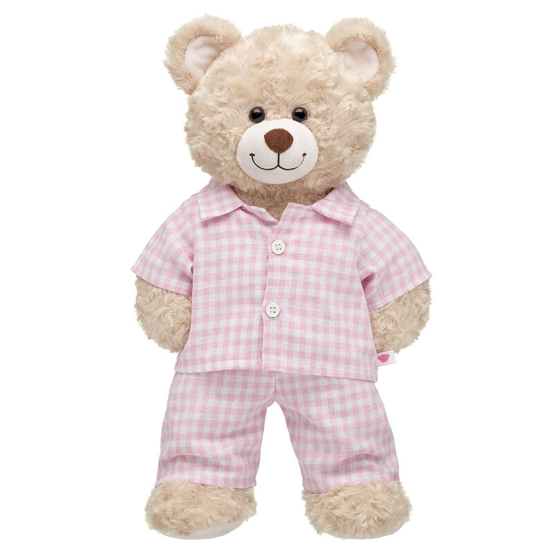 Soft Toy Pink Check PJ Set