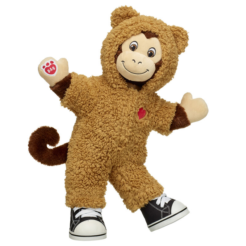 Smiley Monkey Plush Teddy Bear Costume Set & Shoes | Build-A-Bear®